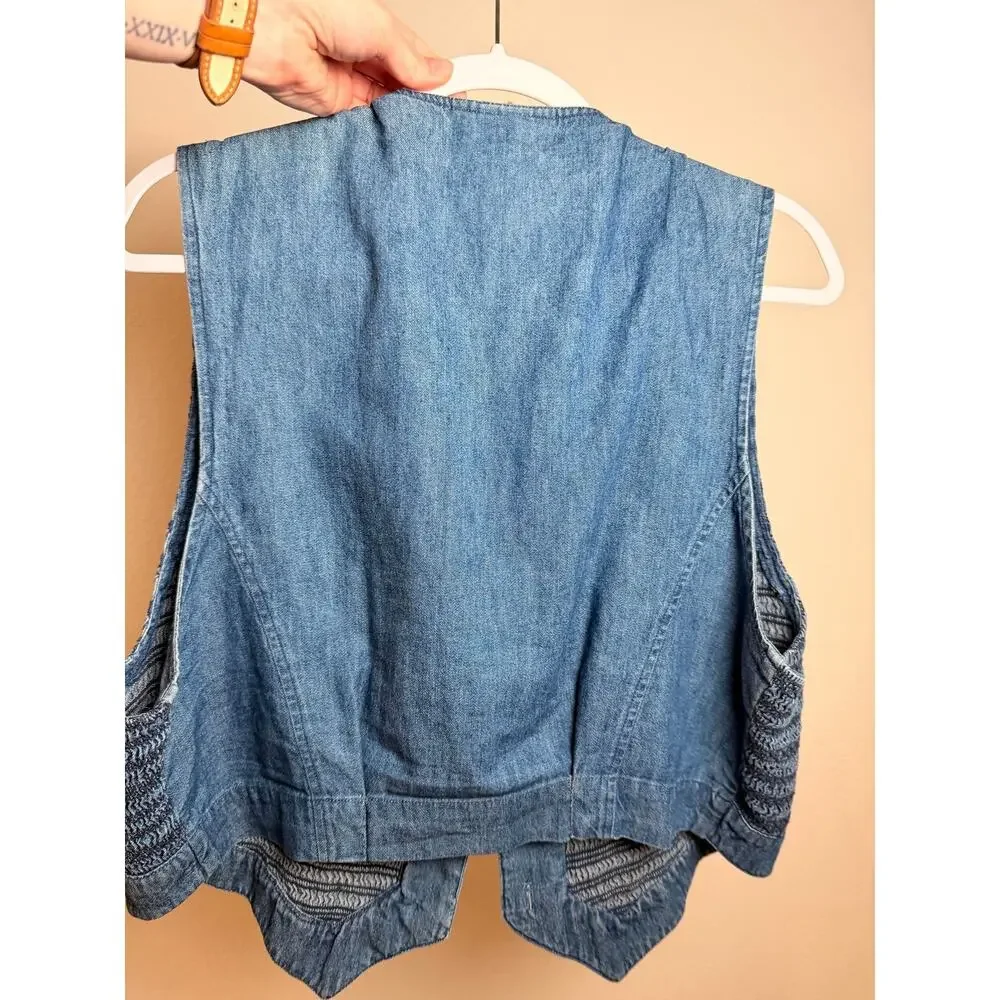 Stonebridge | Jackets & Coats | Vintage Stonebridge Woven Denim Vest ...